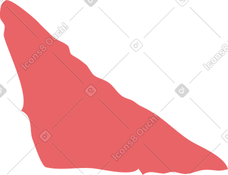 Red scalene triangle PNG, SVG
