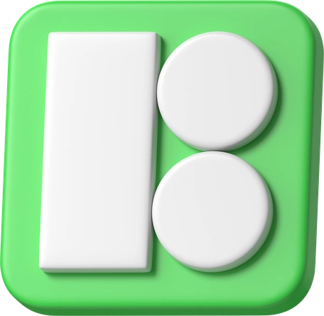 3D Icons8 green logo side view PNG, SVG