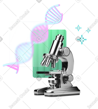Microscope for scientific DNA research PNG, SVG