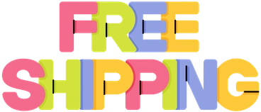 Free Shipping text with delivery scooter and location sign Lettering ...