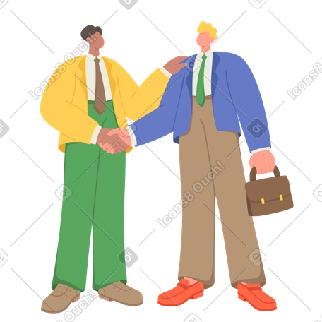 Business men shaking hands for deal PNG, SVG