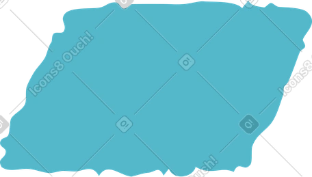 Blue parallelogram PNG, SVG