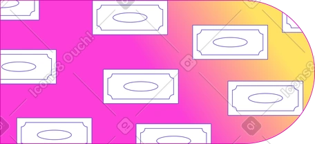 Pink background with money PNG, SVG