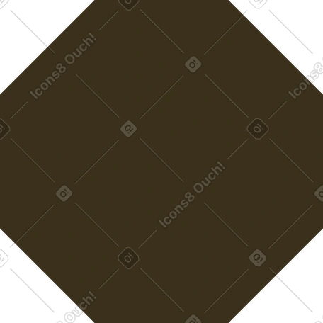 Brown octagon PNG, SVG