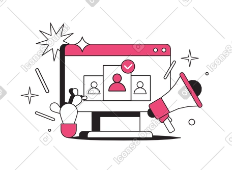 Perfect candidate resume searching online animated illustration in GIF ...