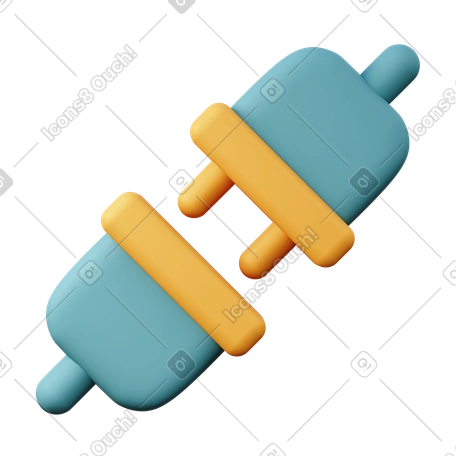 3D Unplugged power plug and socket, Network disconnection and offline ...