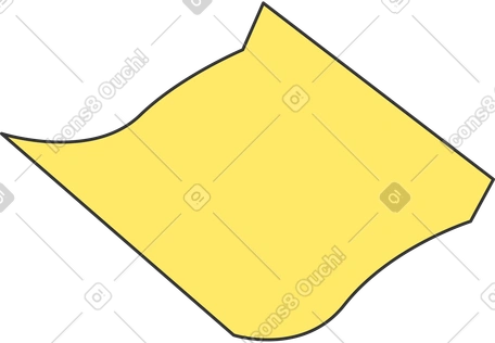 Yellow sticker PNG, SVG