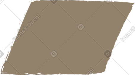 Dark grey parallelogram PNG, SVG