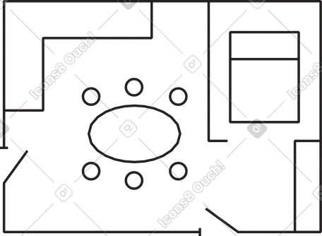 Plan d'étage PNG, SVG