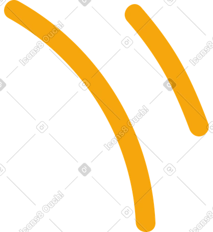 Dos lineas amarillas PNG, SVG