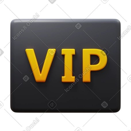 3D vip PNG, SVG