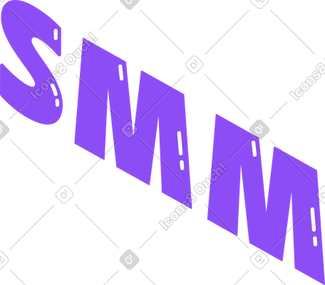 Lettering smm text PNG, SVG