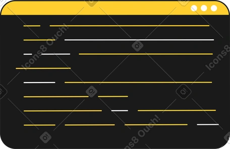 Dark browser window PNG, SVG