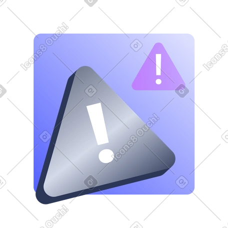 Error Icon, System Warning, Malfunction Alert illustration in ...