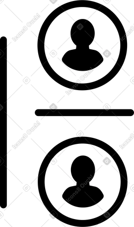 Two person icons PNG, SVG
