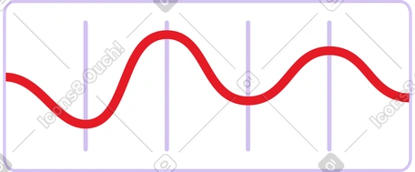 Graph with curve PNG, SVG