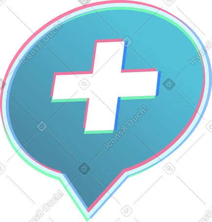 Bubble with a cross PNG, SVG