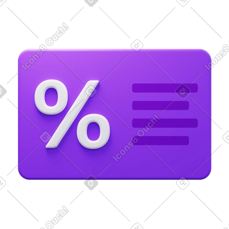 3D loyalty card PNG, SVG