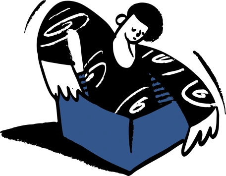 Man climbing out of the box PNG, SVG