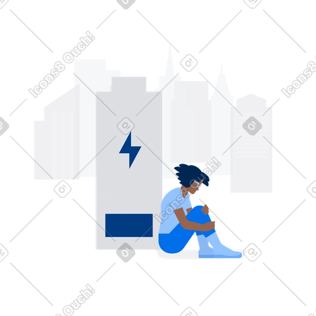 Depression In The City PNG, SVG