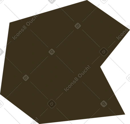 Brown polygon PNG, SVG