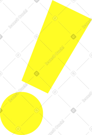 Yellow exclamation mark PNG, SVG