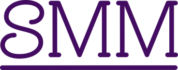 Lettering SMM with target and megaphone text PNG, SVG