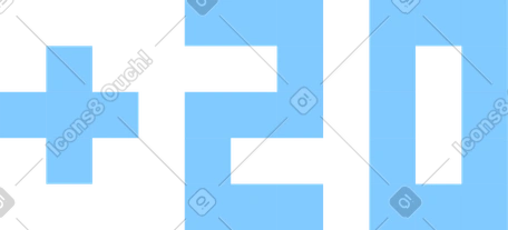 Plus 20 score PNG, SVG