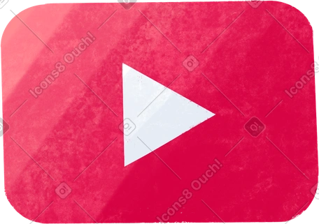 Red youtube logo PNG, SVG