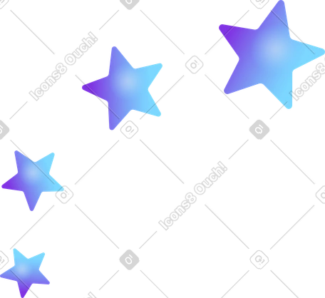 Flying stars PNG, SVG