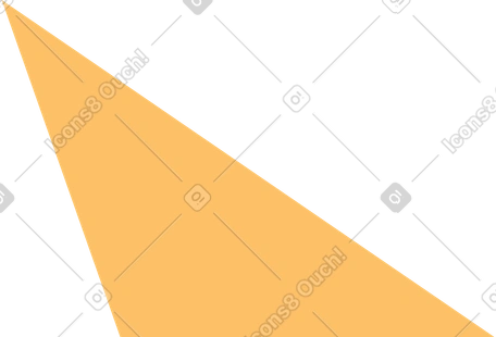 Orange scalene triangle PNG, SVG