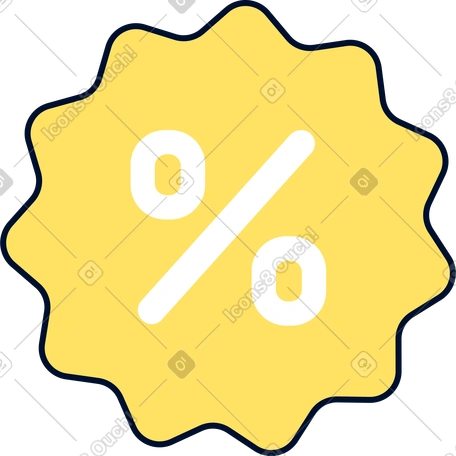 Discount sign PNG, SVG