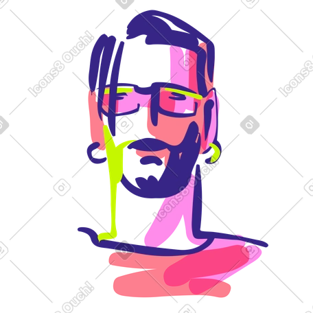 Male user avatar PNG, SVG
