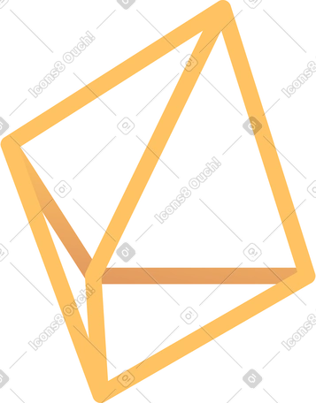 Linear octahedron animated illustration in GIF, Lottie (JSON), AE