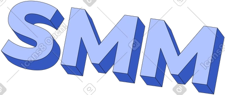 Letras de texto smm PNG, SVG