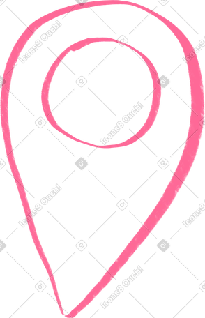 PNG, SVG 형식의 Pink gps sign 일러스트레이션