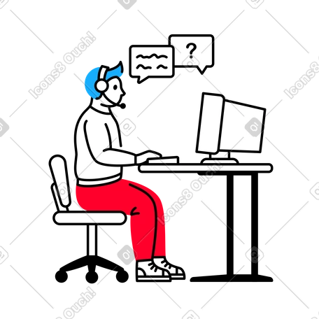 GIF, Lottie(JSON), AE 지원 담당자 애니메이션 일러스트레이션