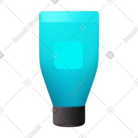 3D cream tube PNG, SVG