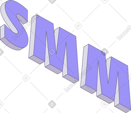 刻字 smm 文本 PNG, SVG