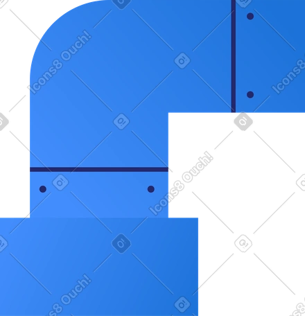 Угловая трубка в PNG, SVG