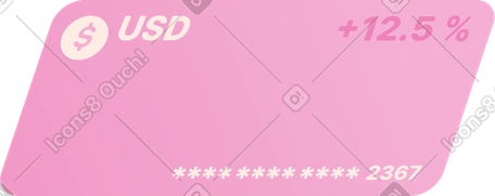 Dollar card PNG, SVG